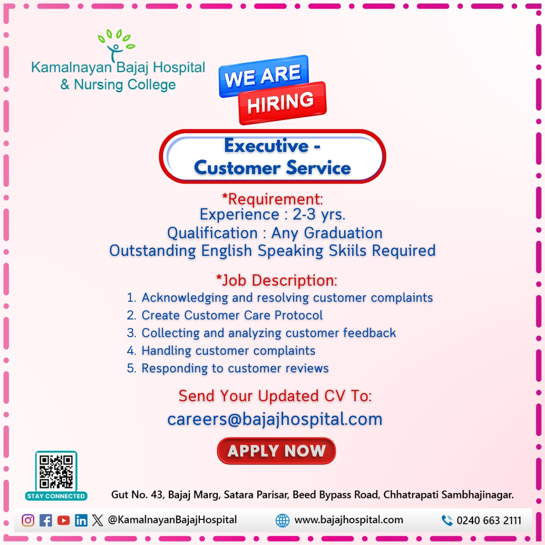 Careers – Kamalnayan Bajaj Hospital
