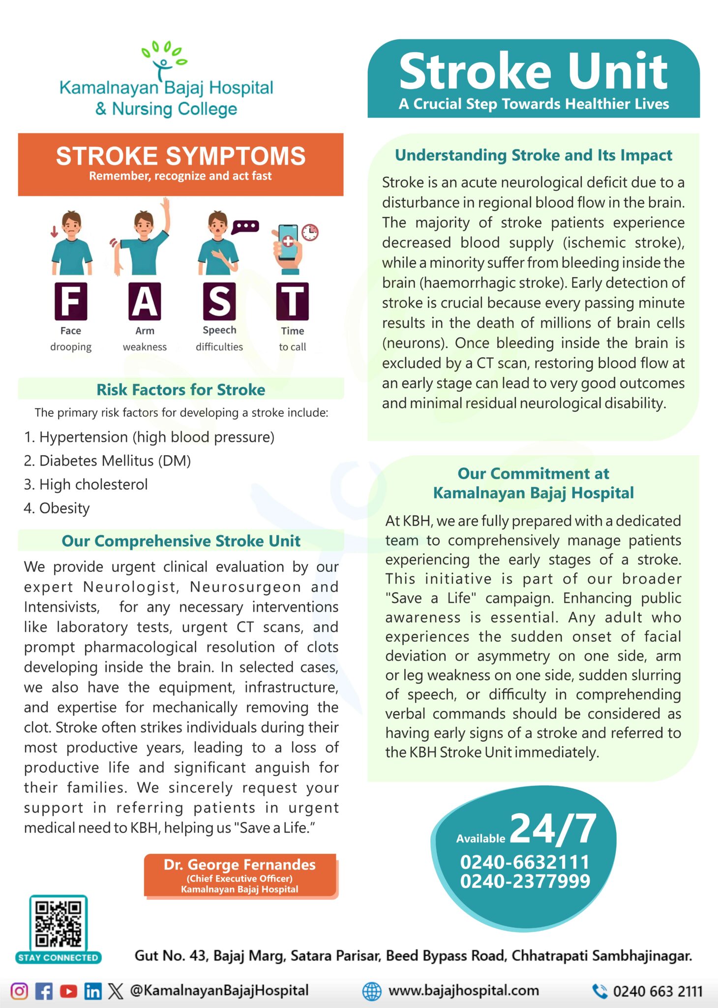 Stroke Unit!! – Kamalnayan Bajaj Hospital