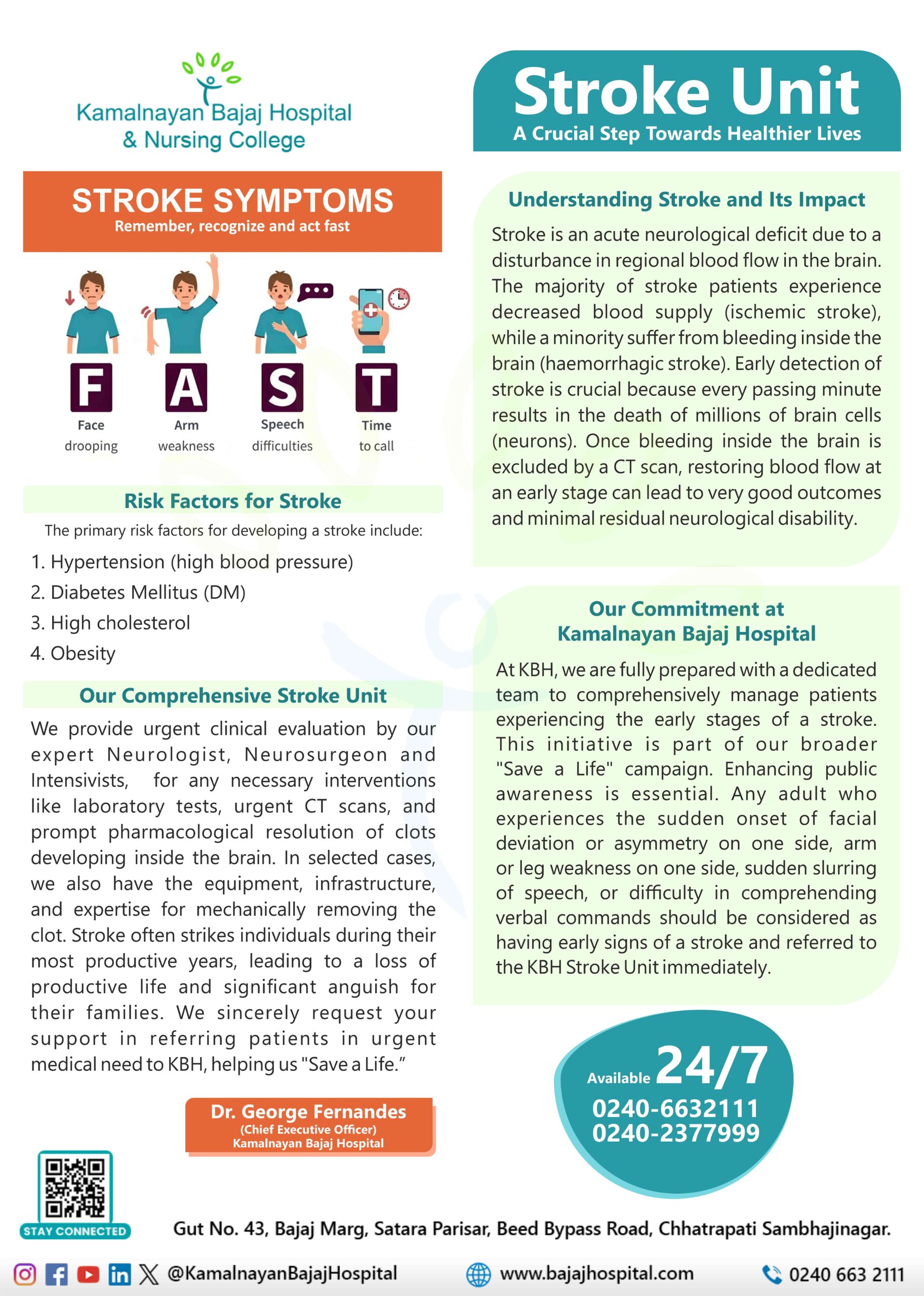 Stroke Unit!! – Kamalnayan Bajaj Hospital
