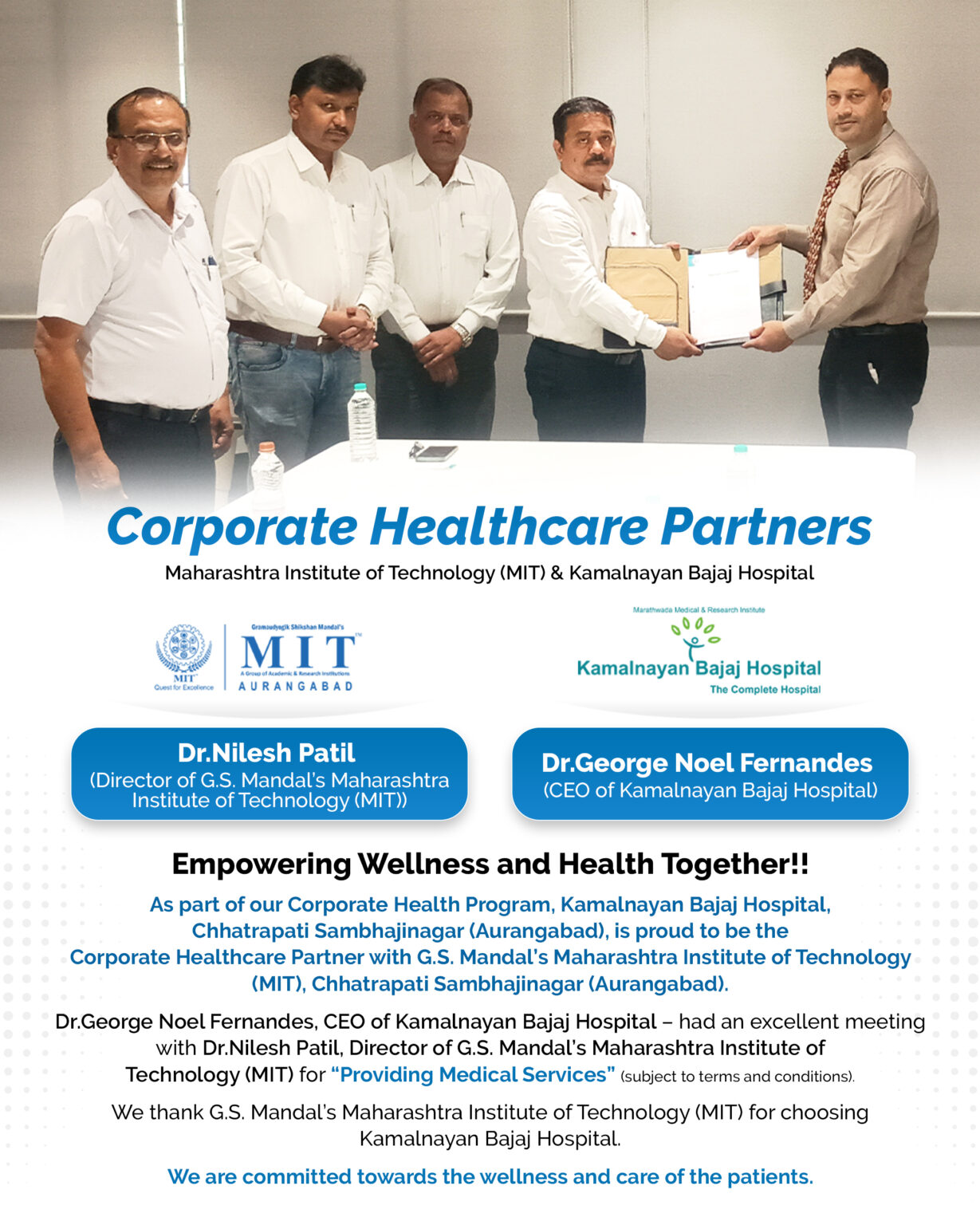 Corporate Healthcare Partners : Maharashtra Institute of Technology ...
